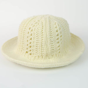 Aris | Accessories | Aris Vintage Fedora Knit Hat In Cream | Poshmark